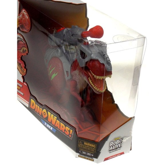Zuru | Toys | Zuru Robo Alive Trex Red Dino Wars Firing Weapon Real ...